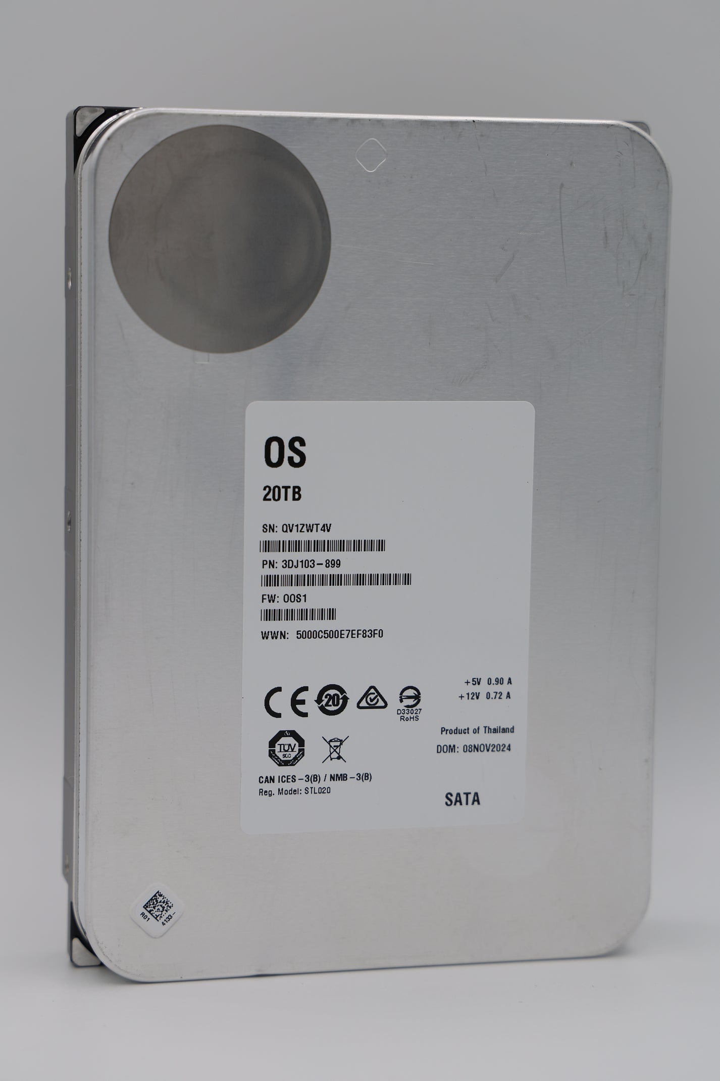 20 TB SATA 3,5” Enterprise White Label Hard Drive - XX20000NM007D ...