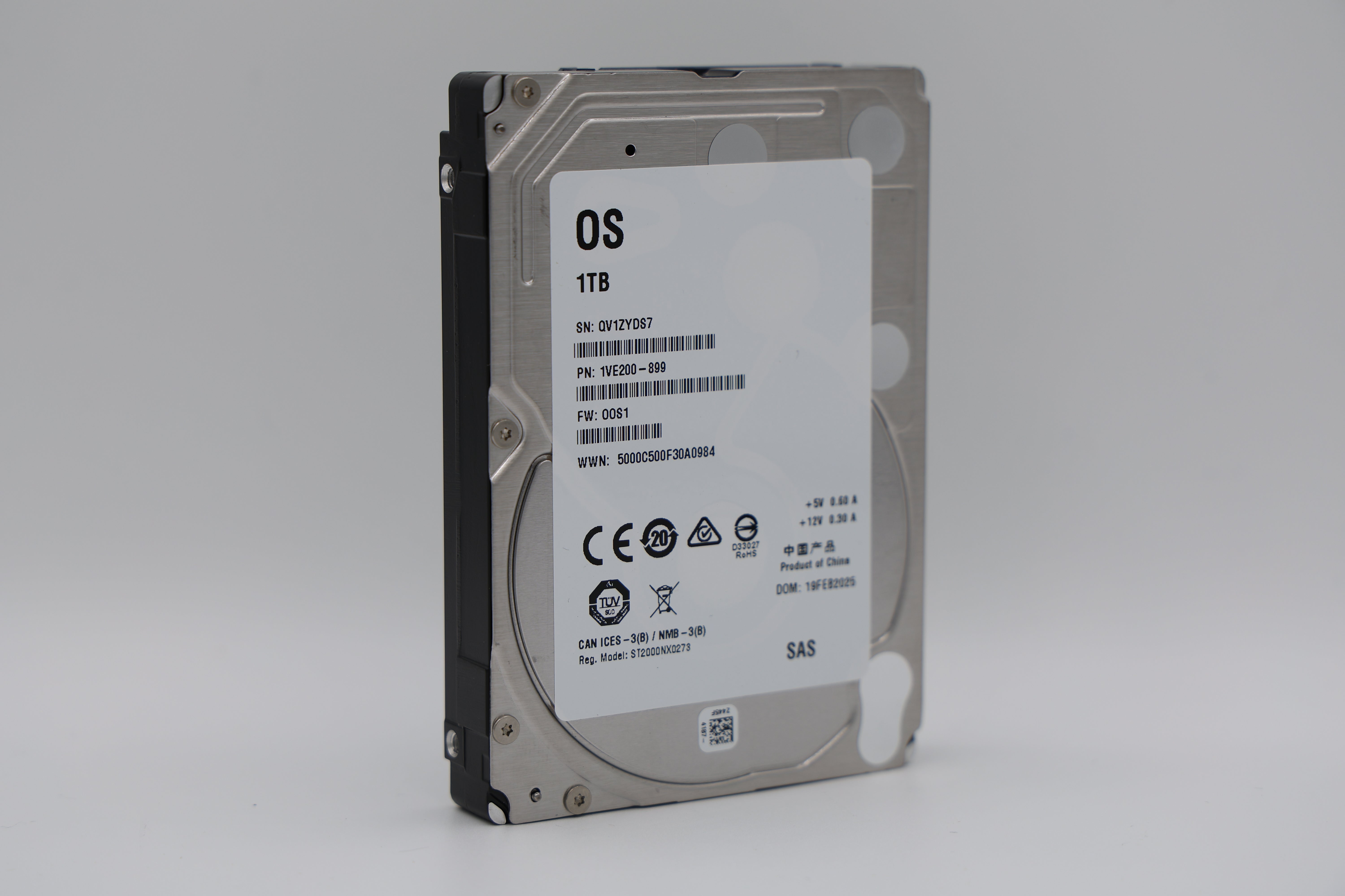 1 TB SAS 2,5” Enterprise White Label Hard Drive - XX1000NX0453 ...